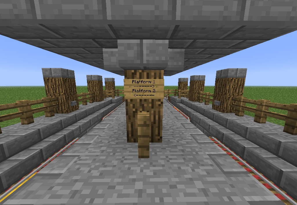 Minecart Station Minecraft Map