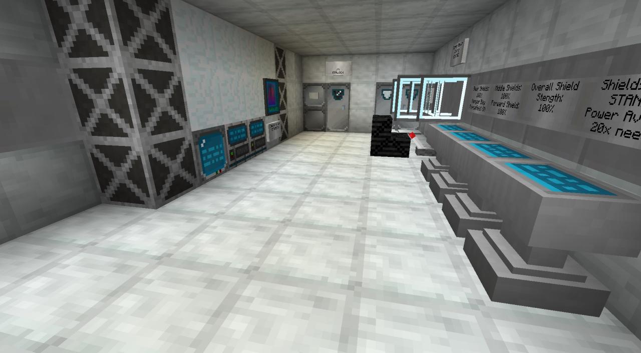 U.S.S. Manhattan: Space Battleship Minecraft Map