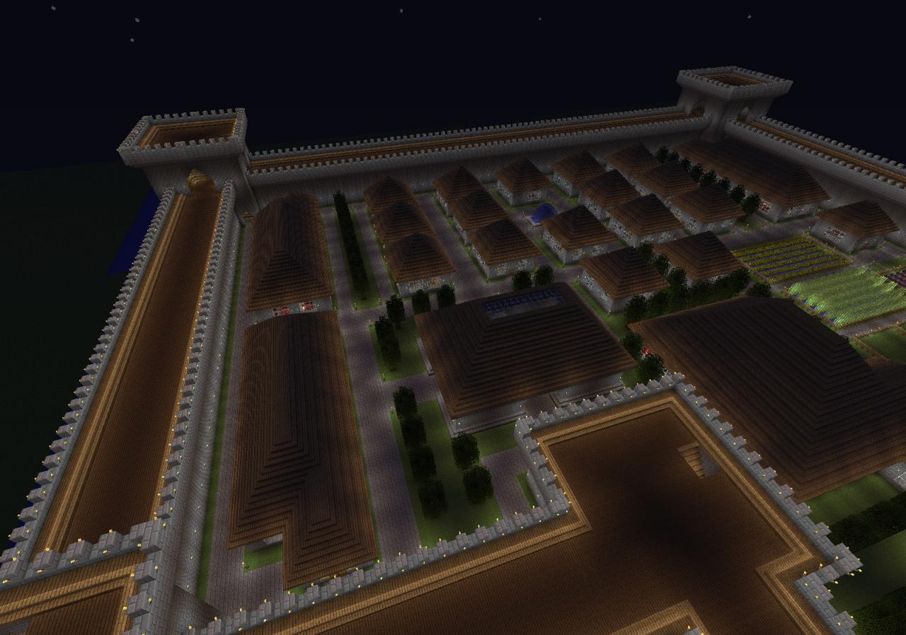 Castle and Small Village Minecraft Map