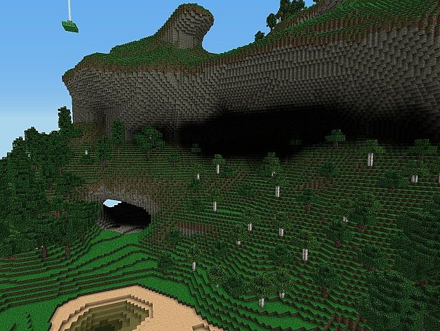 Hight moutain Survival - CUSTOM TERAIN - Solo and server Minecraft Map