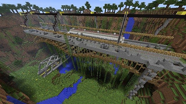 PVP- Bridge Train Minecraft Map