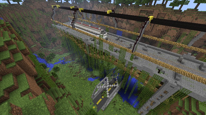 PVP- Bridge Train Minecraft Map