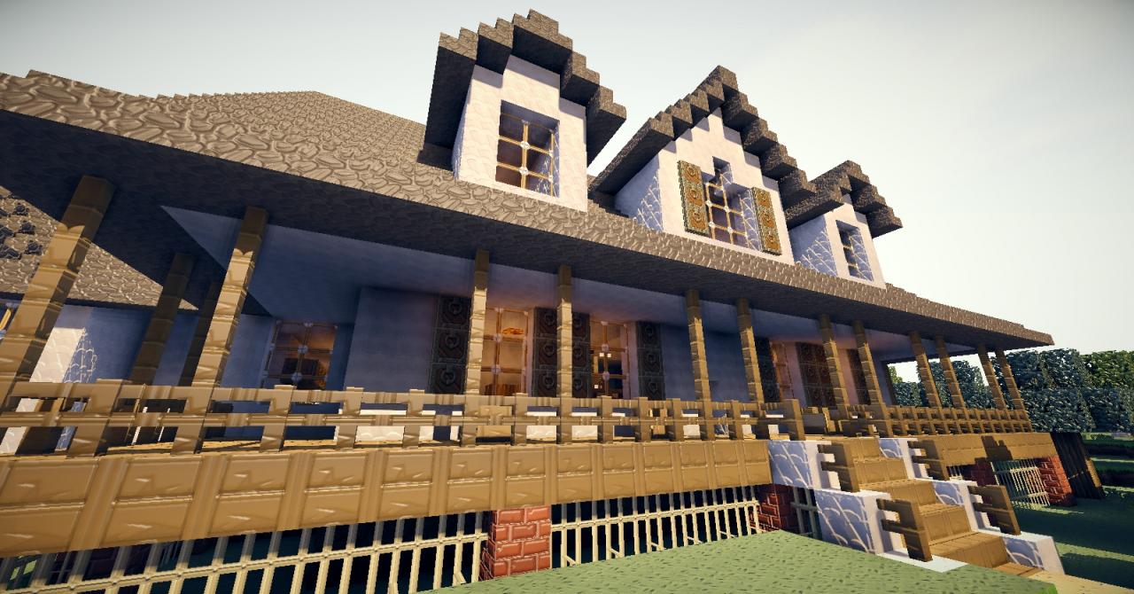 Eighthia Manor: 1:1 Scale Replica Minecraft Map