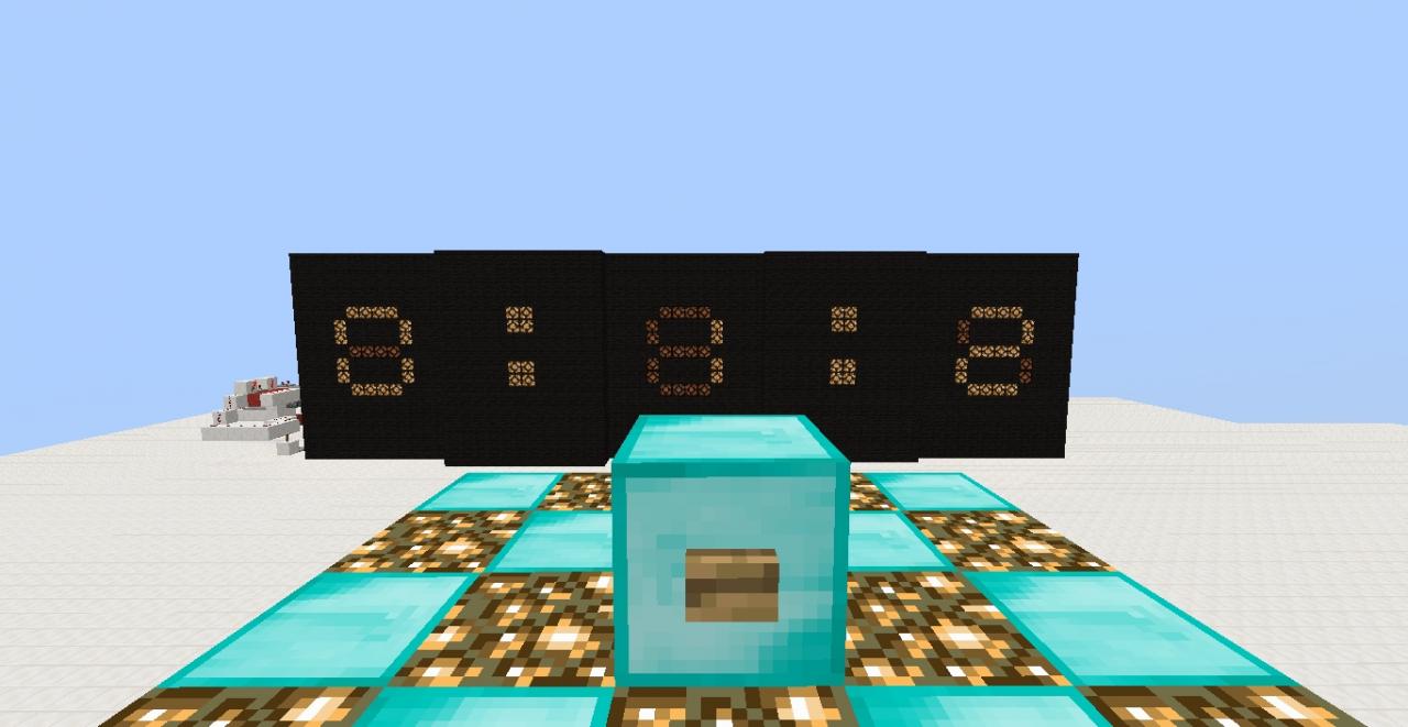 (3 digits) Digital numeric counter (From 0 to 999) Minecraft Map
