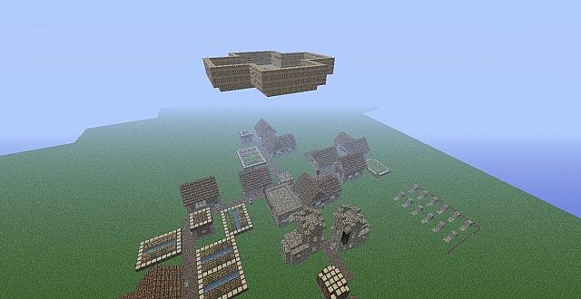 Defend the village Minecraft Map