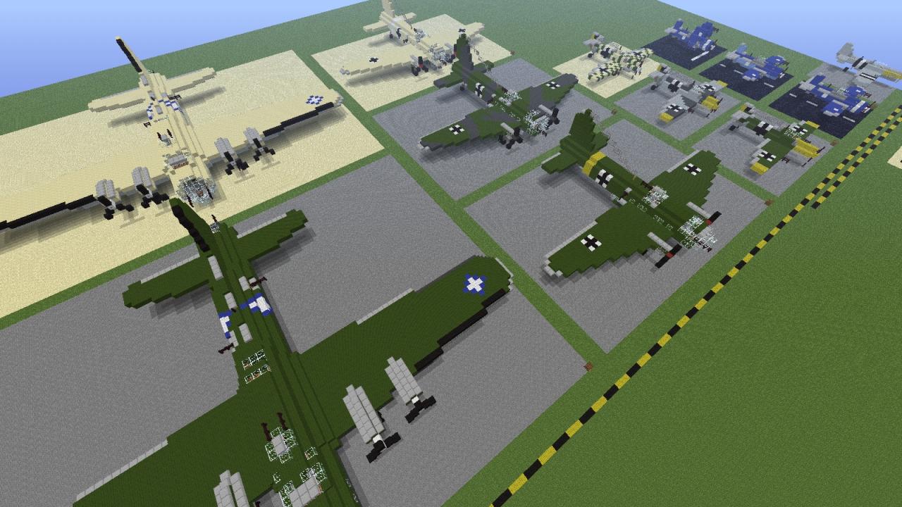 Military Museum - Fighter Aircraft, Vehicles & Boats Minecraft Map