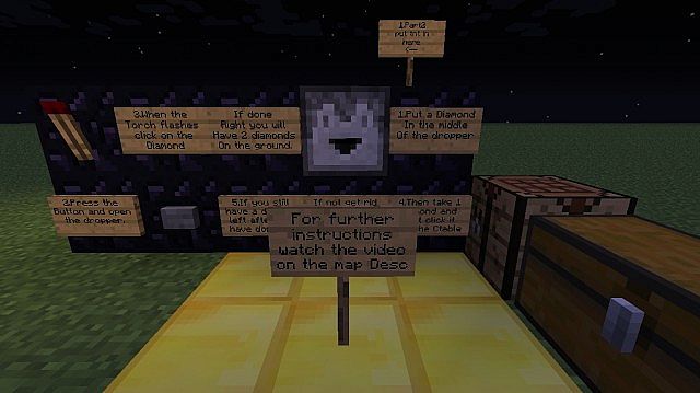 Diamond Duplicator and Ghost Block Maker MC 1.5.1 Minecraft Map