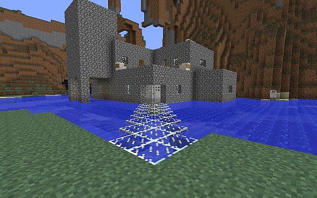 Modern Water House Minecraft Map
