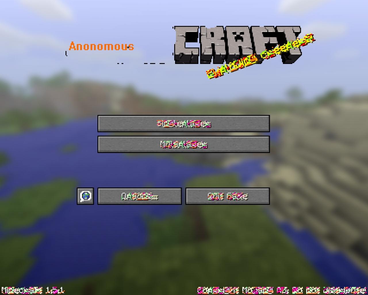 AnonymousCraft (weirdest texture pack!) WARNING: Makes Creepers ...