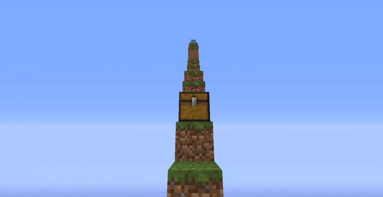 One Block Wide Survival Minecraft Map