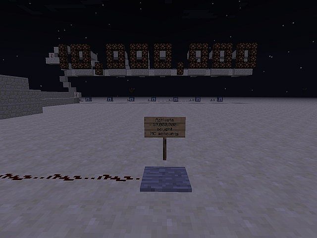 10,000,000 MC accounts map Minecraft Map