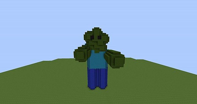 WorldEdit Fun: Ugliest Zombie Ever Minecraft Map