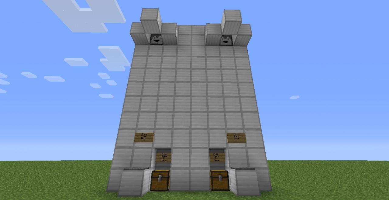 Dropper Hopper Redstone System Minecraft Map