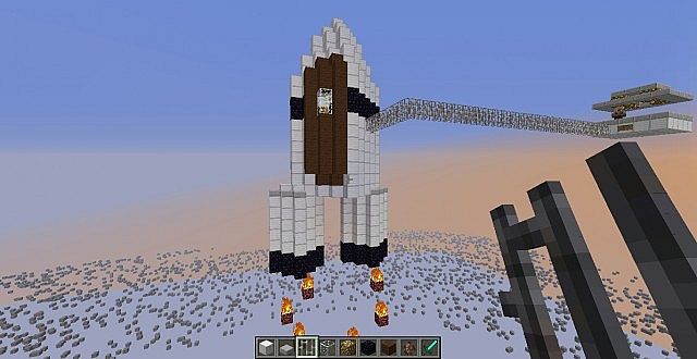 Steve's Starship w/ Space Pod (Made by MCManiac2) Minecraft Map