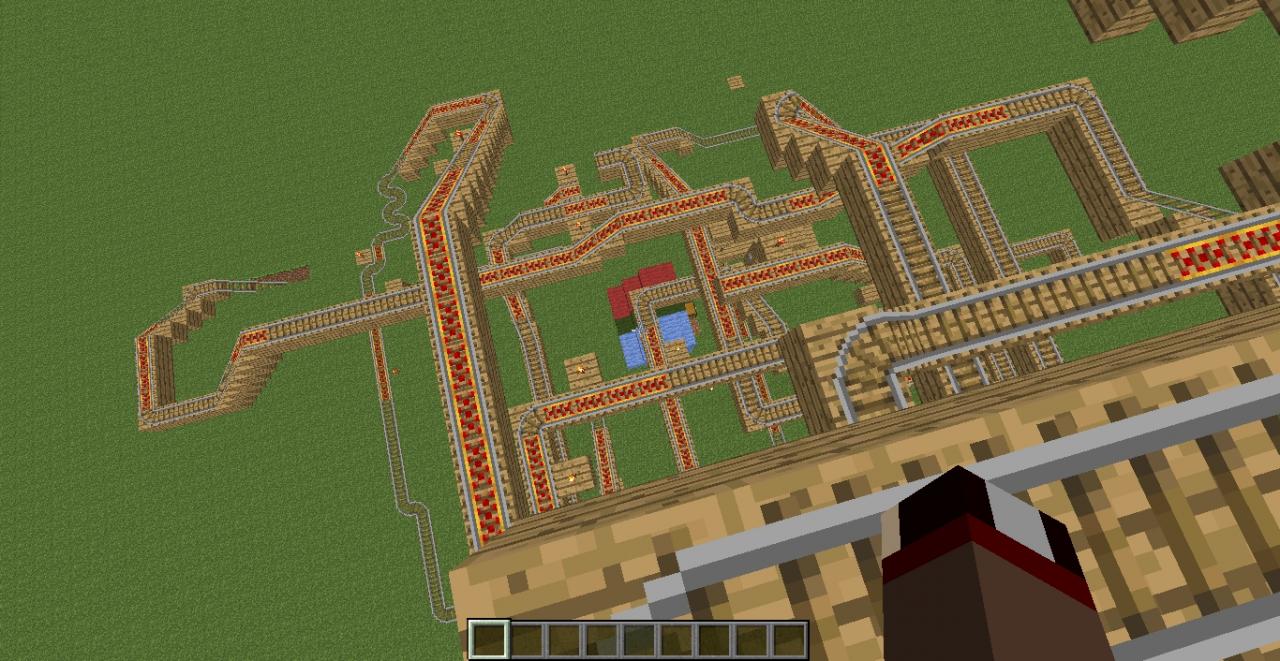 Endless Roller coaster framework Minecraft Map