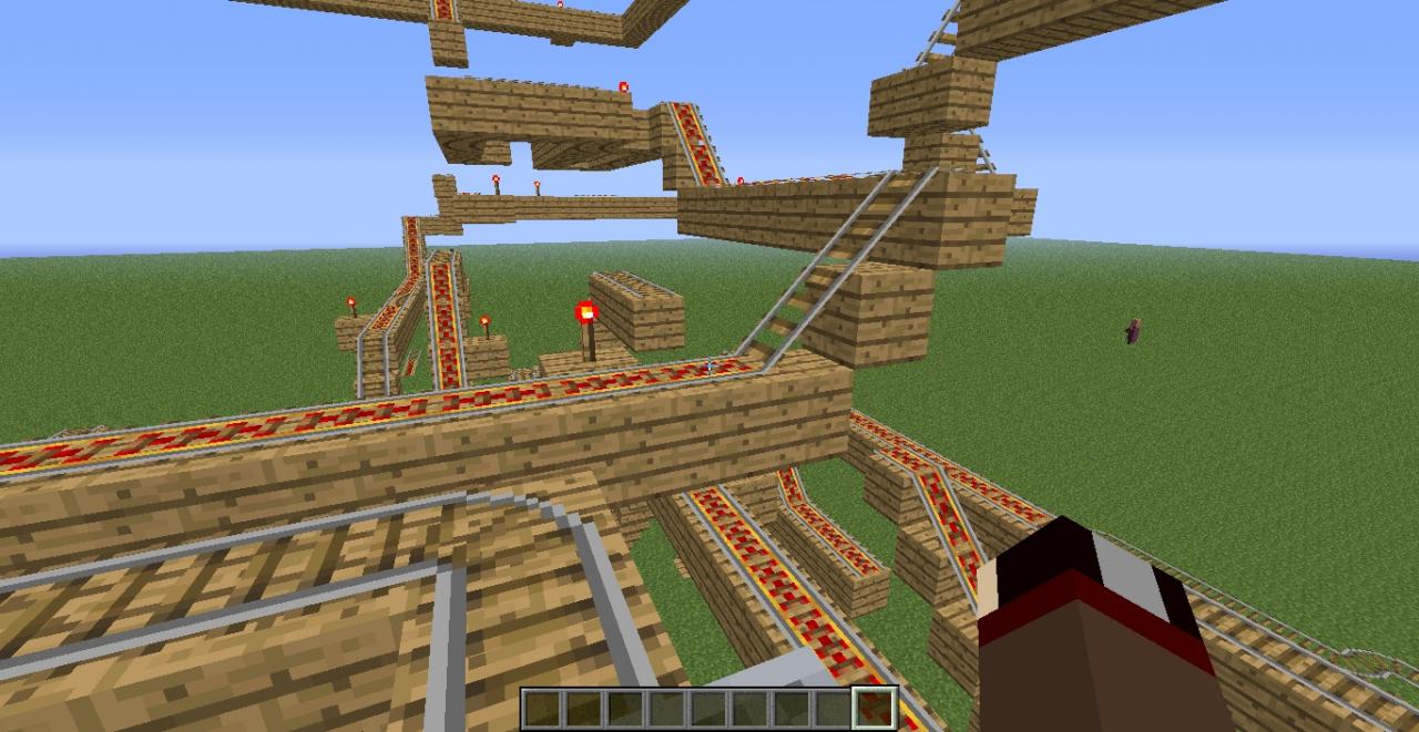 Endless Roller coaster framework Minecraft Map