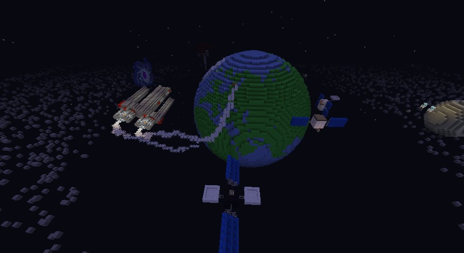In Orbit - a collection of small space related creations Minecraft Map