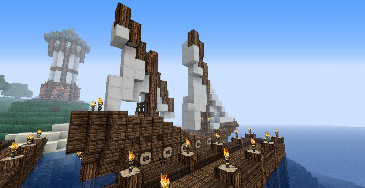 Lateen Ship Build Minecraft Map