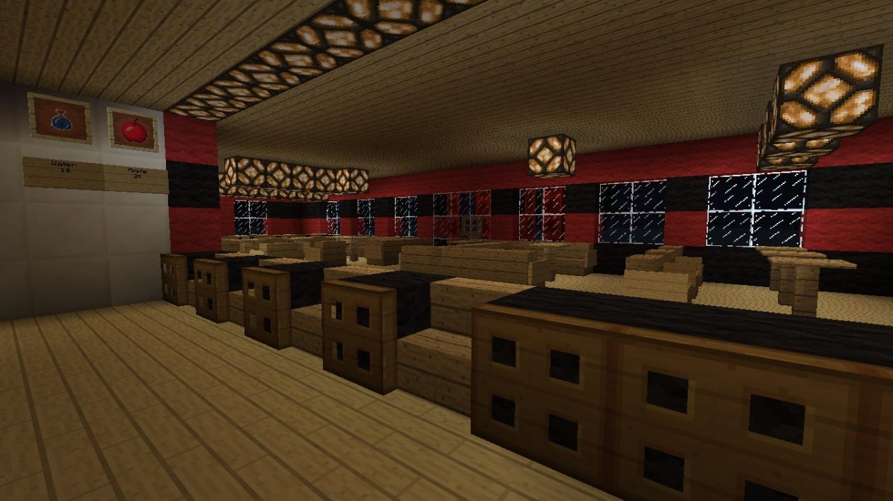 ,,V'' Fast Food Minecraft Map