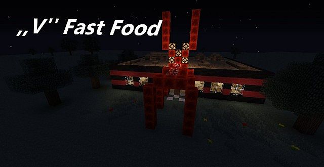 ,,V'' Fast Food Minecraft Map