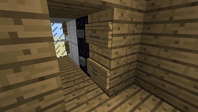 2 Floor Piston Elevator Minecraft Map