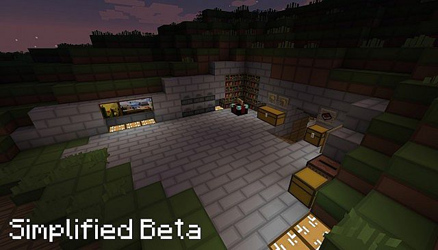 Simplified Beta Minecraft Texture Pack