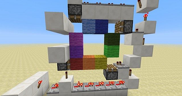 Colour combo lock Minecraft Map