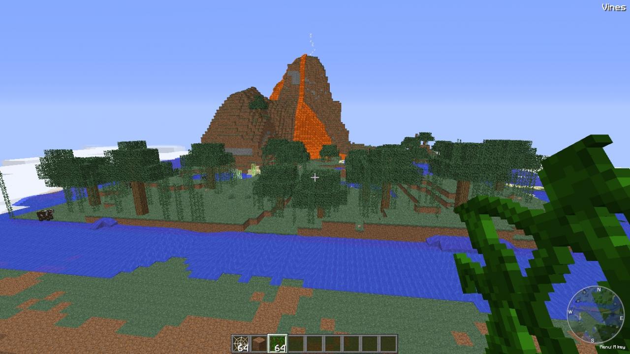 Tabletop island (now with a castle) Minecraft Map