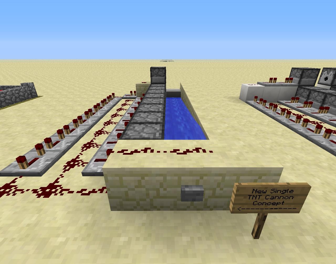 1.5 Redstone Simple Cannon Concepts Minecraft Map
