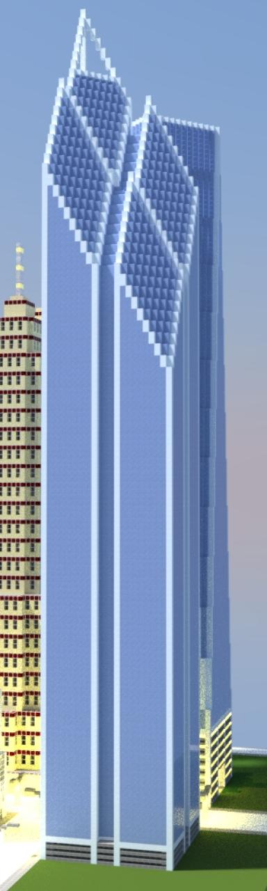 Two World Trade Center 1:2 Minecraft Project