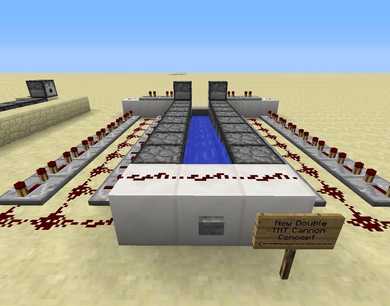 1.5 Redstone Simple Cannon Concepts Minecraft Map