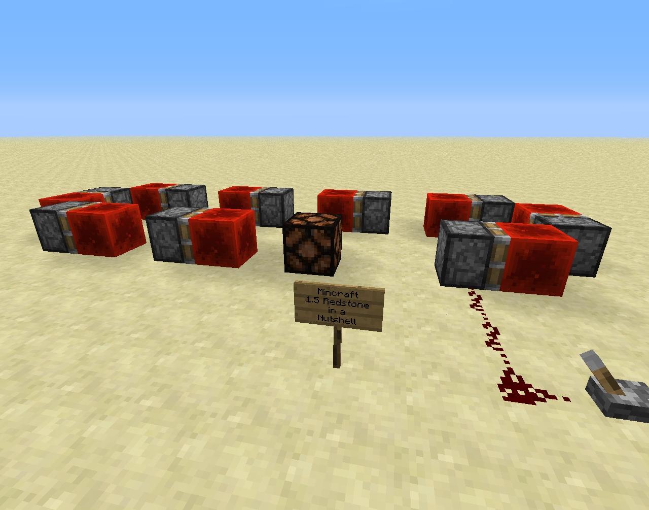 1.5 Redstone Simple Cannon Concepts Minecraft Map