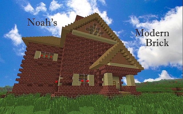 Brick Modern House Minecraft Map