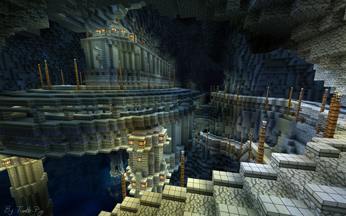 Cavern City Minecraft Map