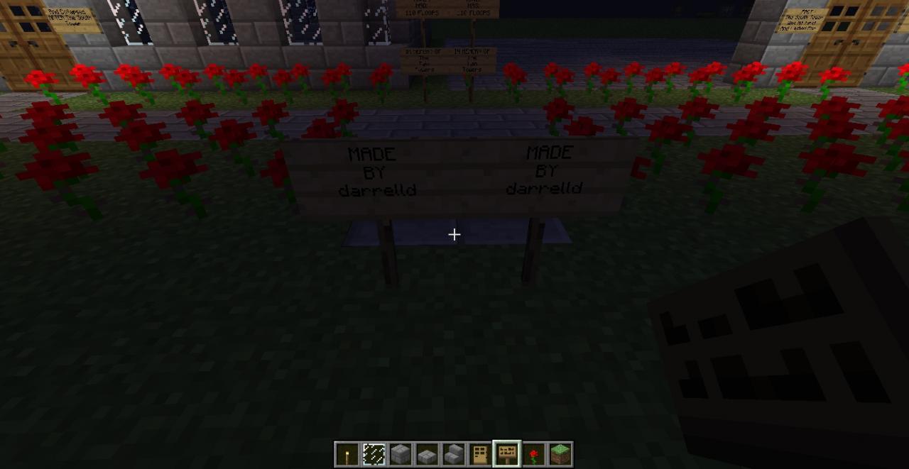 Twin Towers (WTC) Memorial Buildings Minecraft Map