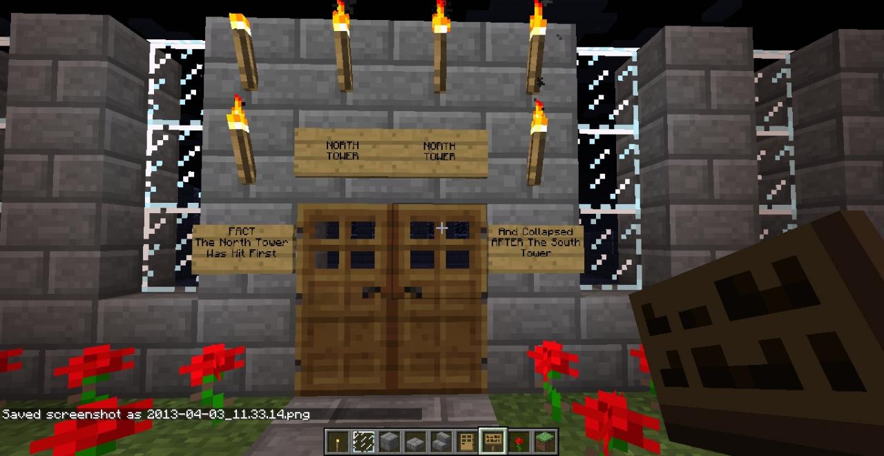 Twin Towers (WTC) Memorial Buildings Minecraft Map