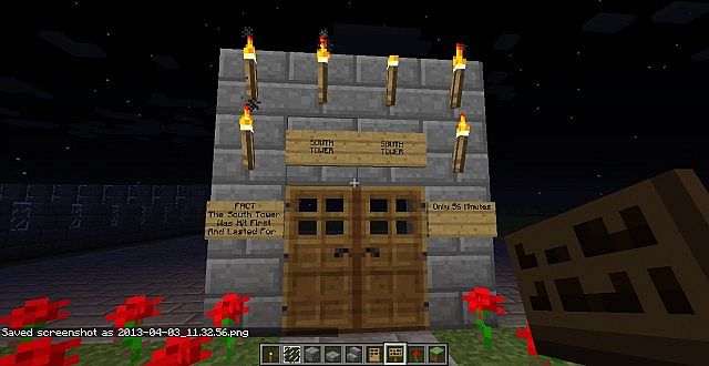 Twin Towers (WTC) Memorial Buildings Minecraft Map
