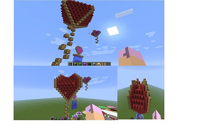 Love hearts ^^ Minecraft Map