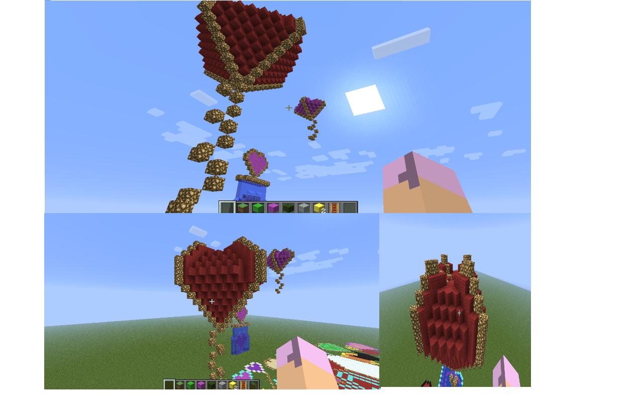 Love hearts ^^ Minecraft Map