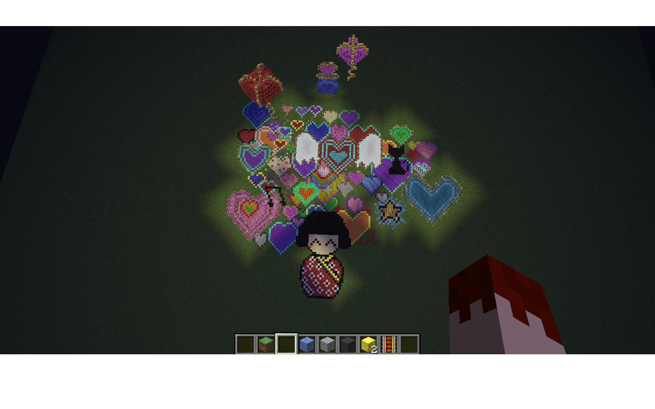 Love hearts ^^ Minecraft Map