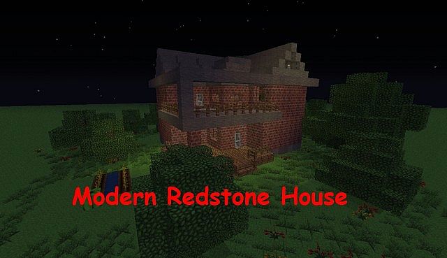 Modern Redstone house V1.0 Minecraft Project