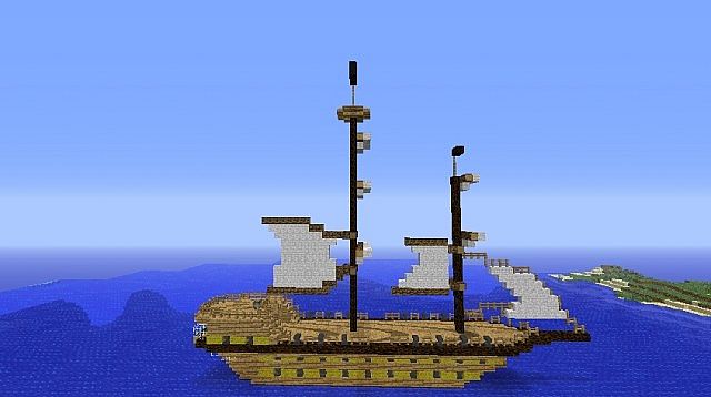 The Jackdaw, Naval Warship ~ 1715 Minecraft Map