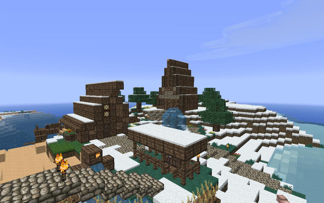 Small Survival Village Minecraft Map