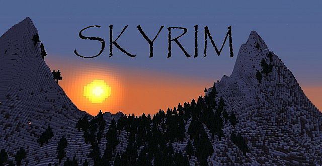 Skyrim Minecraft Map