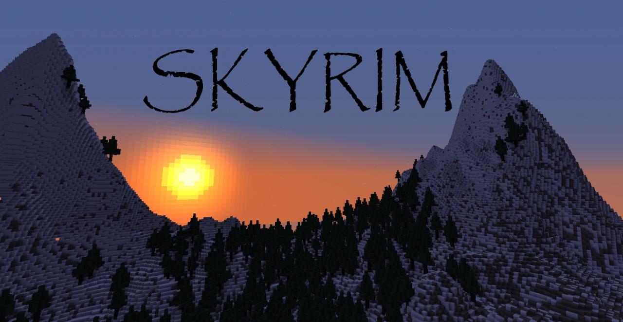 Skyrim Minecraft Map