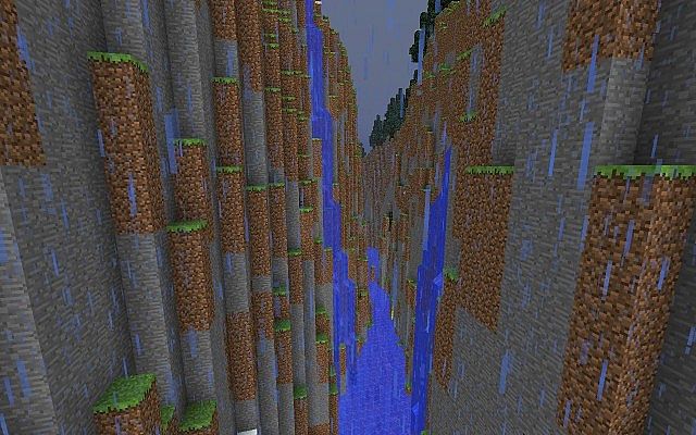 Realistic Island with Lake and Gorge Minecraft Map