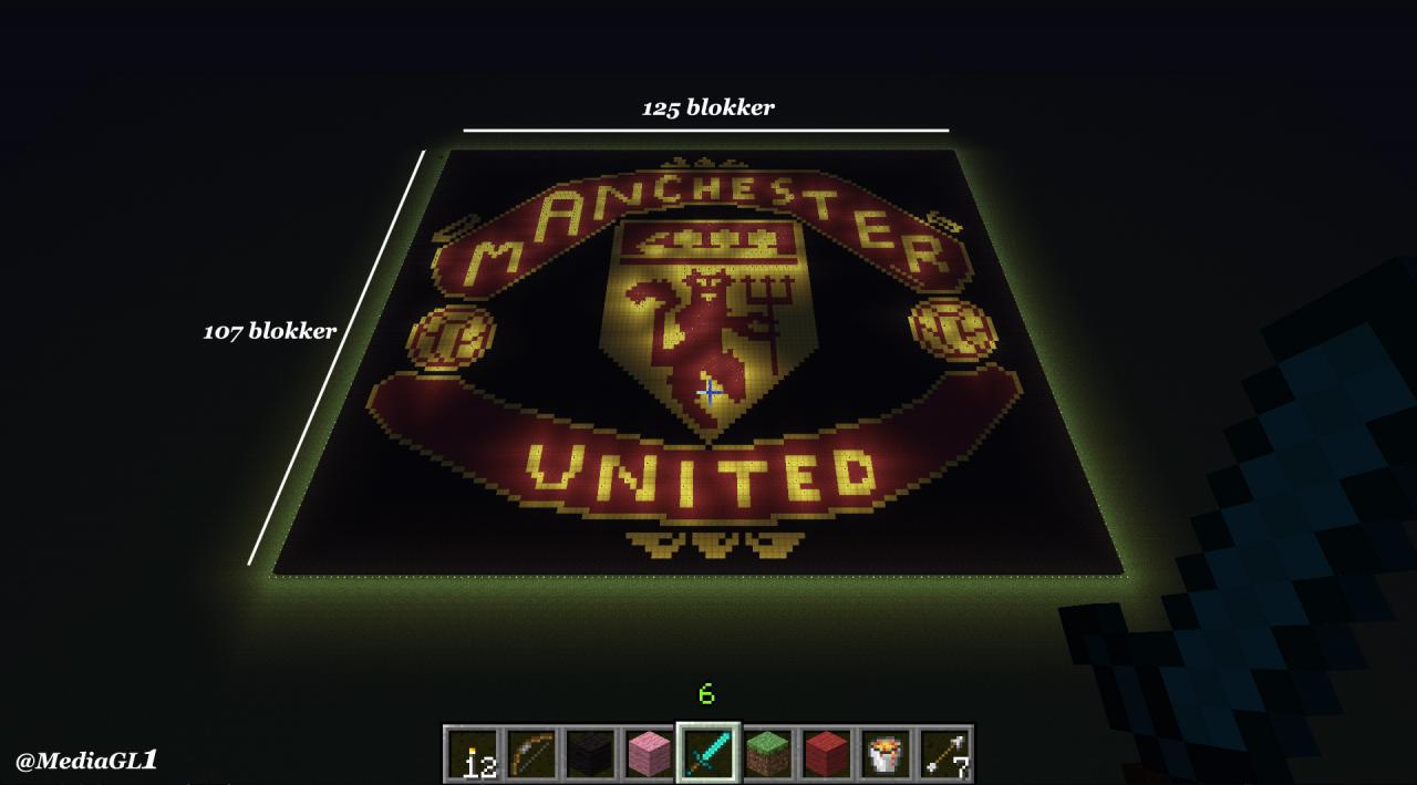 Manchester United Logo Minecraft Project
