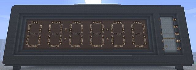 Digital clock 2.0 Minecraft Map