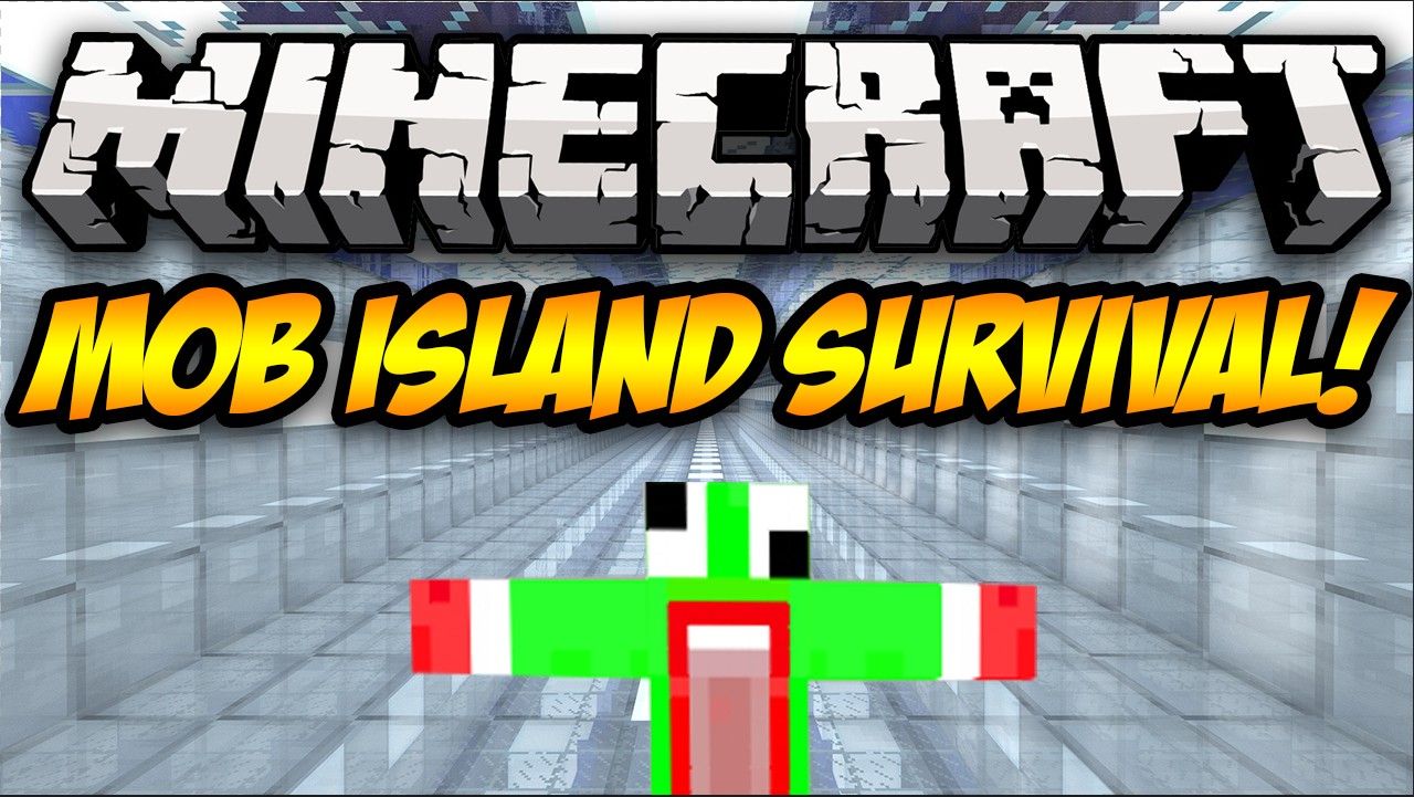 Minecraft Mob Island Survival - Adv/Survival Map! From UnspeakableGaming Minecraft Map