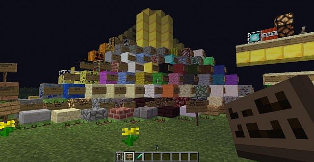 Texture pack block & item viewer world Minecraft Map